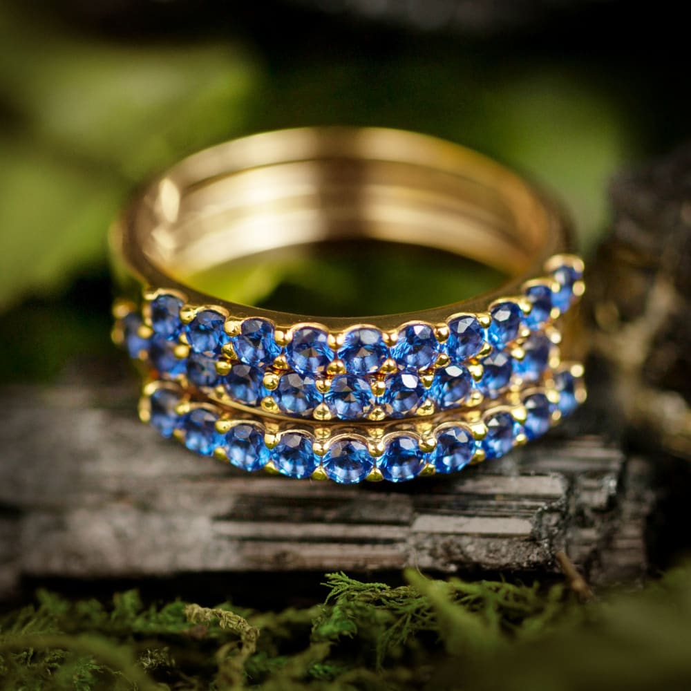 Sapphire Half Eternity Band - JSL